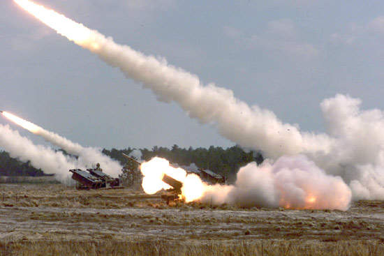 High-Mobility Artillery Rocket System (HIMARS), a member of MLRS family