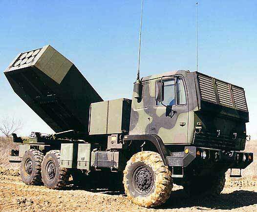 High-Mobility Artillery Rocket System (HIMARS), a member of MLRS family