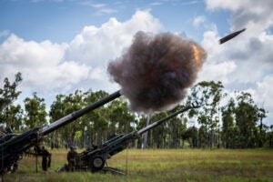 Australian Army’s RAA tests SMArt 155mm artillery round