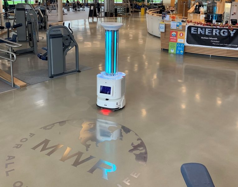 US Army Garrison Wiesbaden receives two disinfecting robots