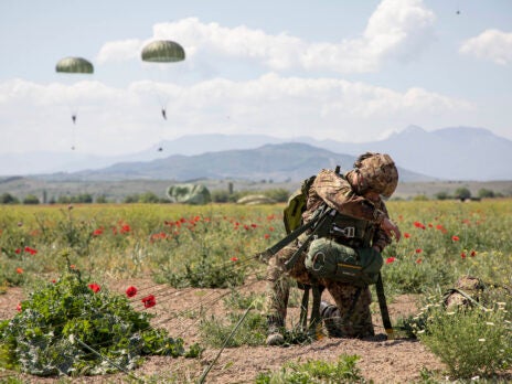British troops participate in military training in North Macedonia