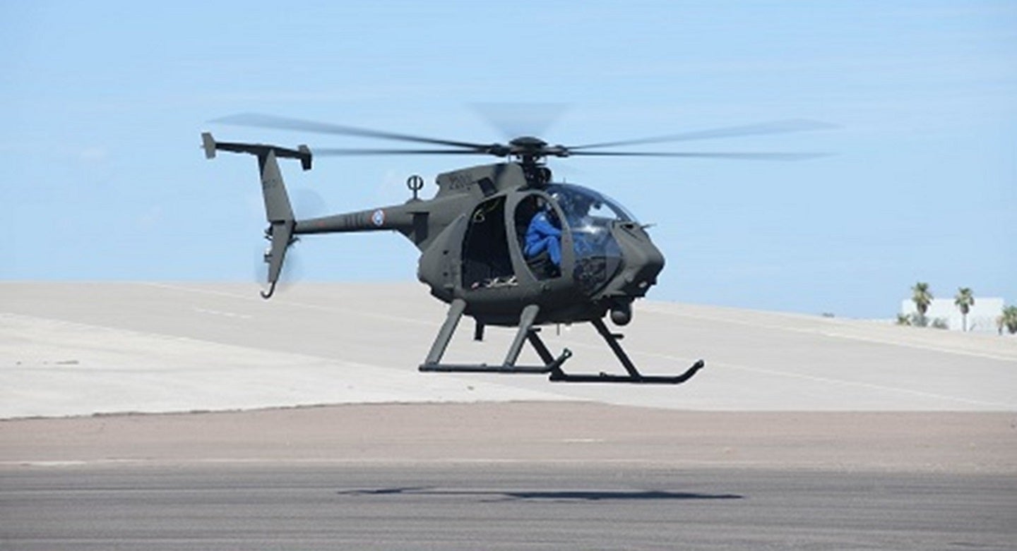 Royal Thai Army AH-6 helicopter takes flight for first time - Army ...