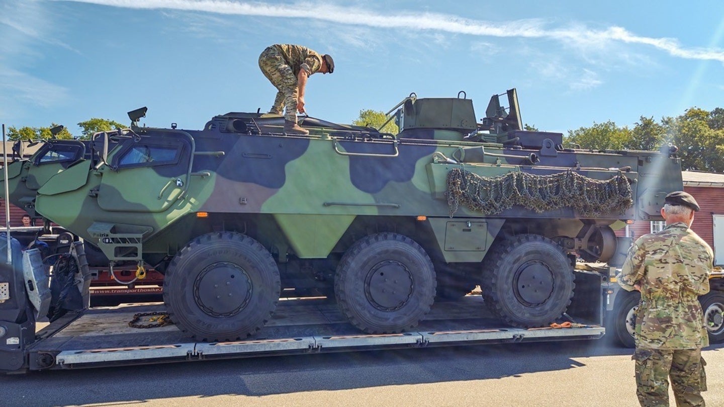 Denmark takes delivery of first two APCs from Patria